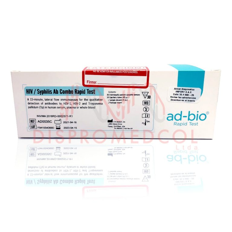 Prueba Hiv/Syphilis Ab Combo Rapid Test | Dispromedcol